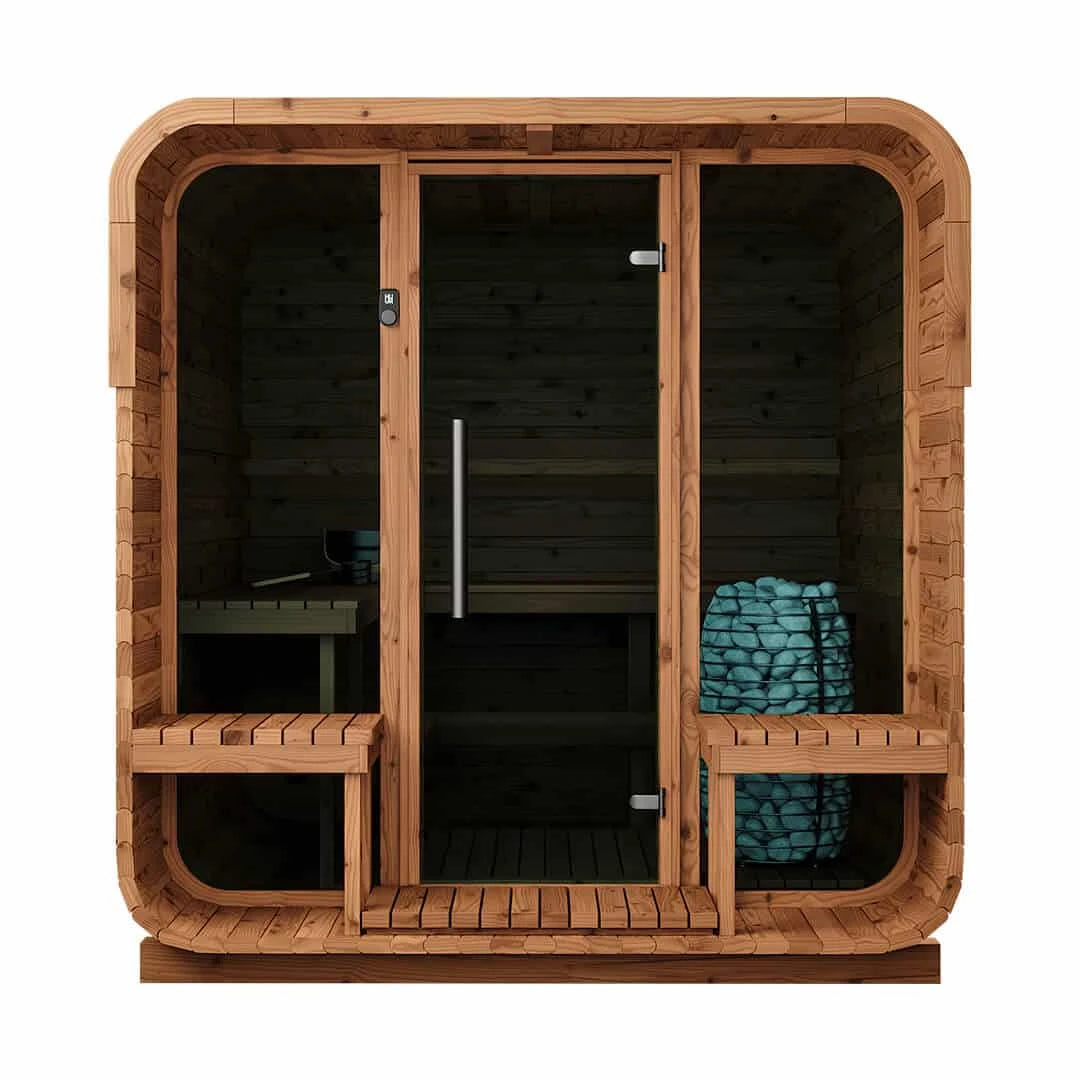 Thermory Square Sauna Kit #42 with Porch [$11,466.00 USD ] buy online ...